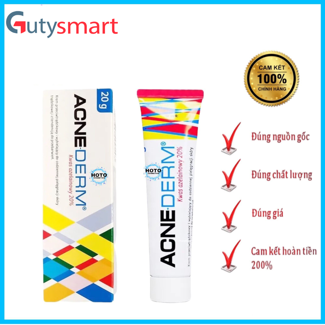 Kem giảm mụn làm trắng da Acne Derm 20 Azelaic(Acnederm) kem giảm thâm ...
