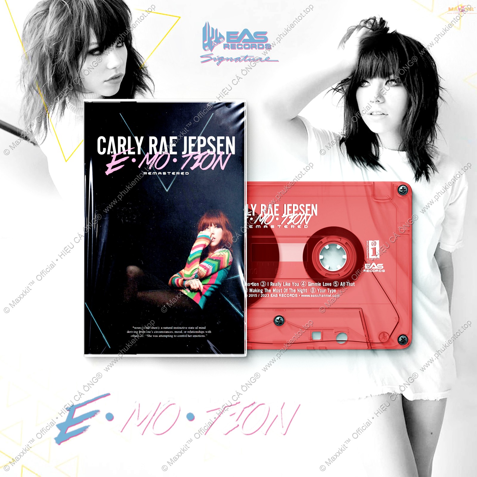 Rare Băng Cassette Carly Rae Jepsen Emotion Vivid Red Edition 2023 Basfemtec Lazadavn