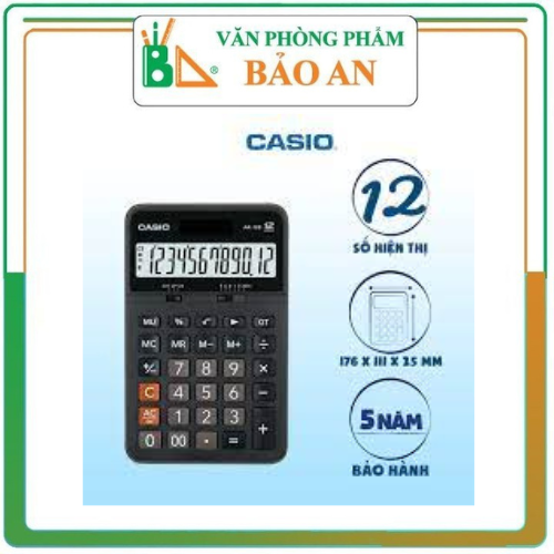 Máy tính CASIO AX12B . Màn hình cực lớn giúp đọc nhiều dữ liệu dễ dàng ...