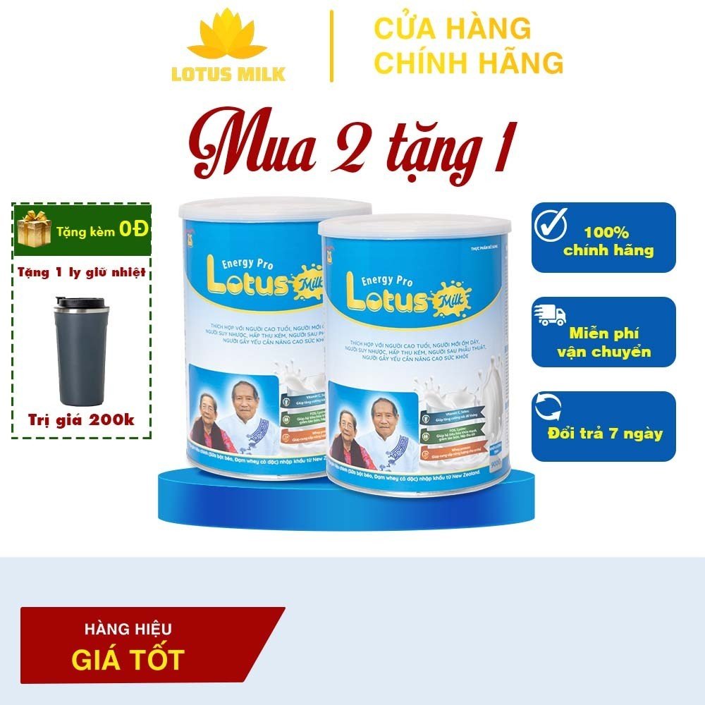 Combo 2 lon Sữa Lotus Milk 900g Lotus Tây Nguyên - MixASale