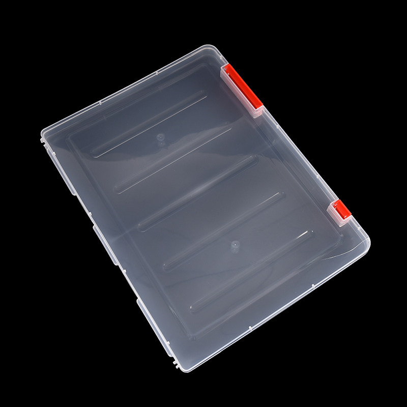 kangsiwen A4 Transparent Storage Box Clear Plastic Document Paper ...