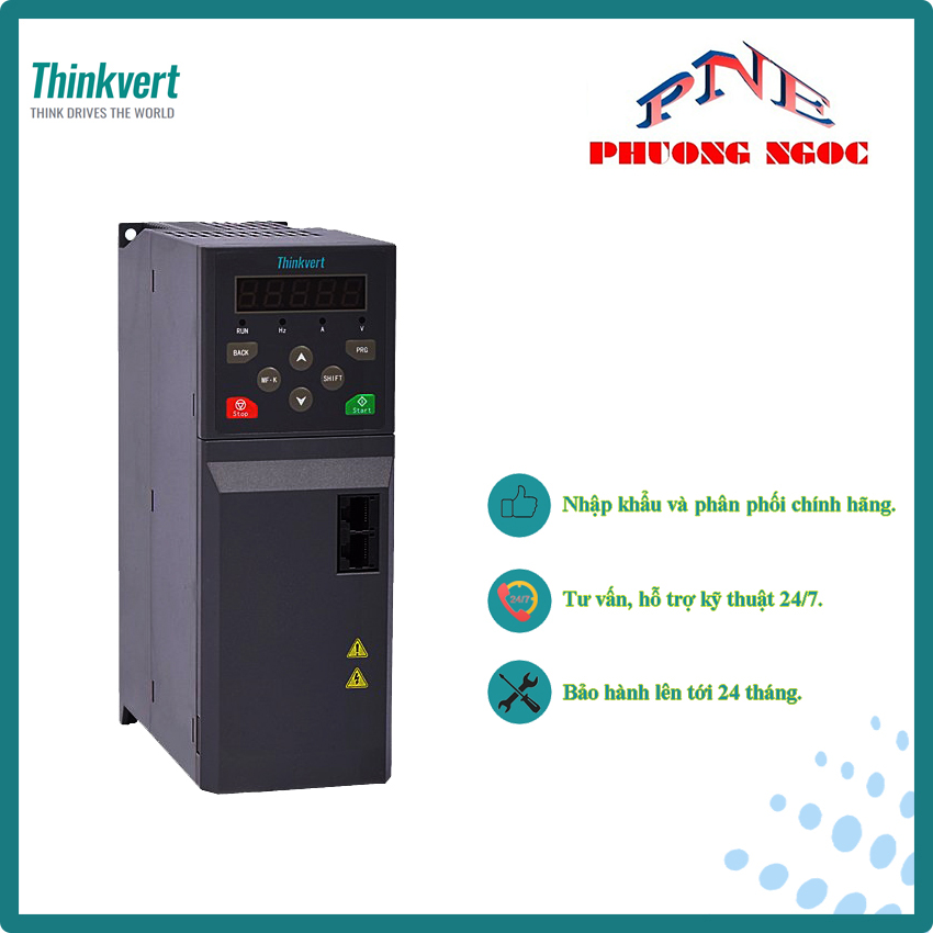 Biến Tần 2.2kW; 3 Pha 380V Thinkvert TI10-4T2.2G/3.7LB Biến Tần 3 Pha Đa Năng Hiệu Suất Cao Cho ...