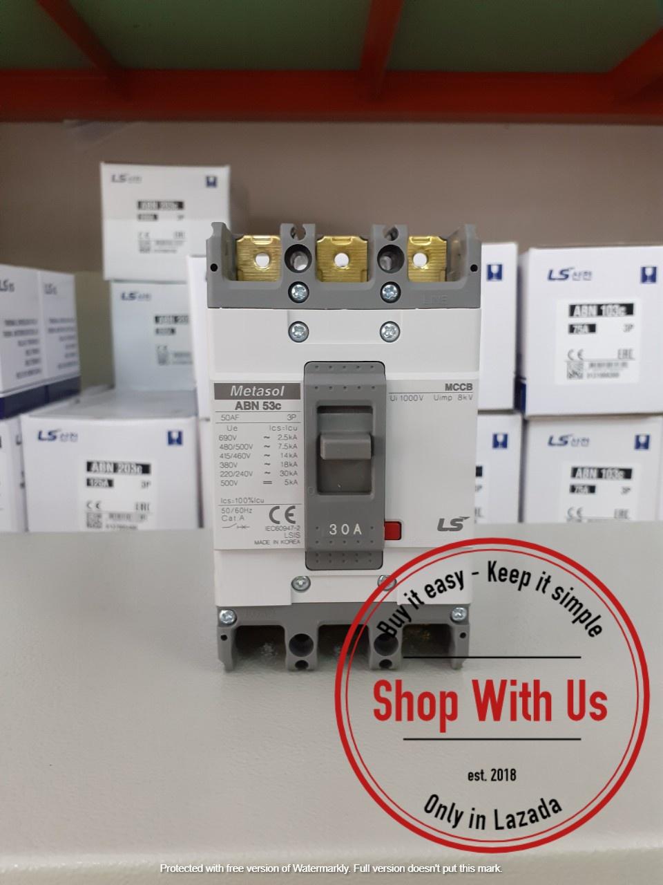 LS Automat MCCB ABN53c 30A - Át Khối MCCB LS ABN53c - Át 3 Pha 30A LS ...