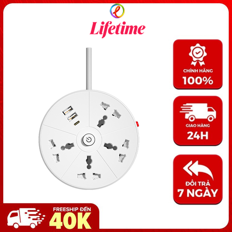 Ổ Cắm Điện Đa Năng Hoco DC15 - Sạc nhanh PD18W, QC18W Hỗ Trợ Cổng Type ...