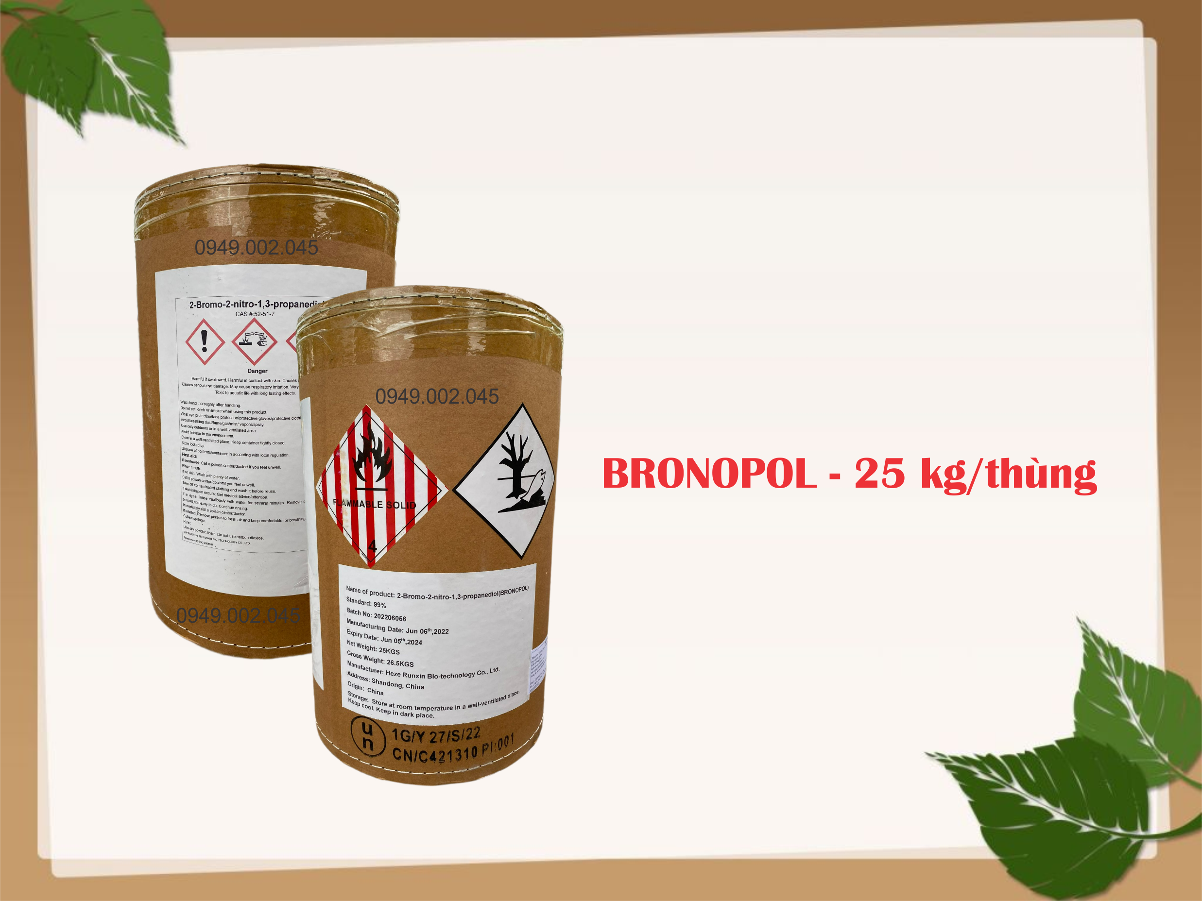 Bronopol 99% - Xử lý nước, xử lý nấm đồng tiền trong ao nuôi tôm cá ...
