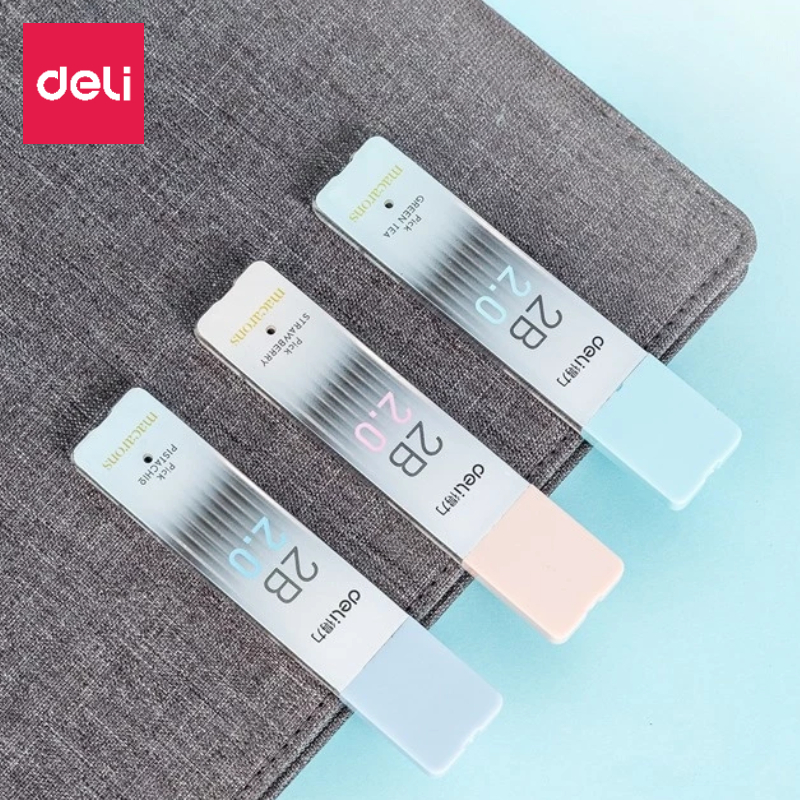 Bút chì kim bấm cao cấp DELI - ngòi to 2mm kèm đầu gọt cải tiến cho học ...