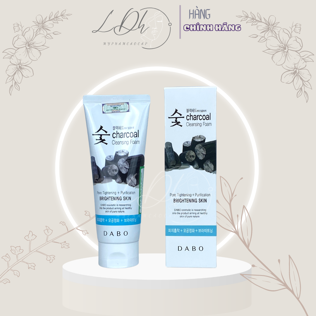 Sữa rửa mặt than hoạt tính Dabo Charcoal Cleansing Foam 150ml | Lazada.vn