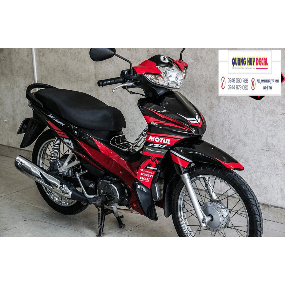 Tem trùm wave RSX đỏ đen motul chế đẹp, team trùm wave đẹp, độ tem wave ...