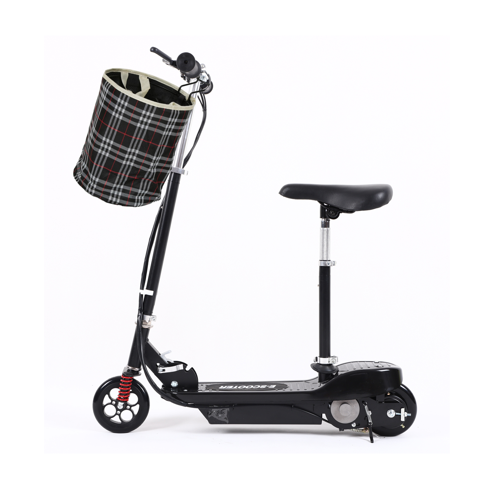 Xe điện Mini Xe điện Mini Phiên Bản Cao Cấp Gấp Gọn Xe đạp điện Mini Gấp Gọn Giỏ đựng đồ đa