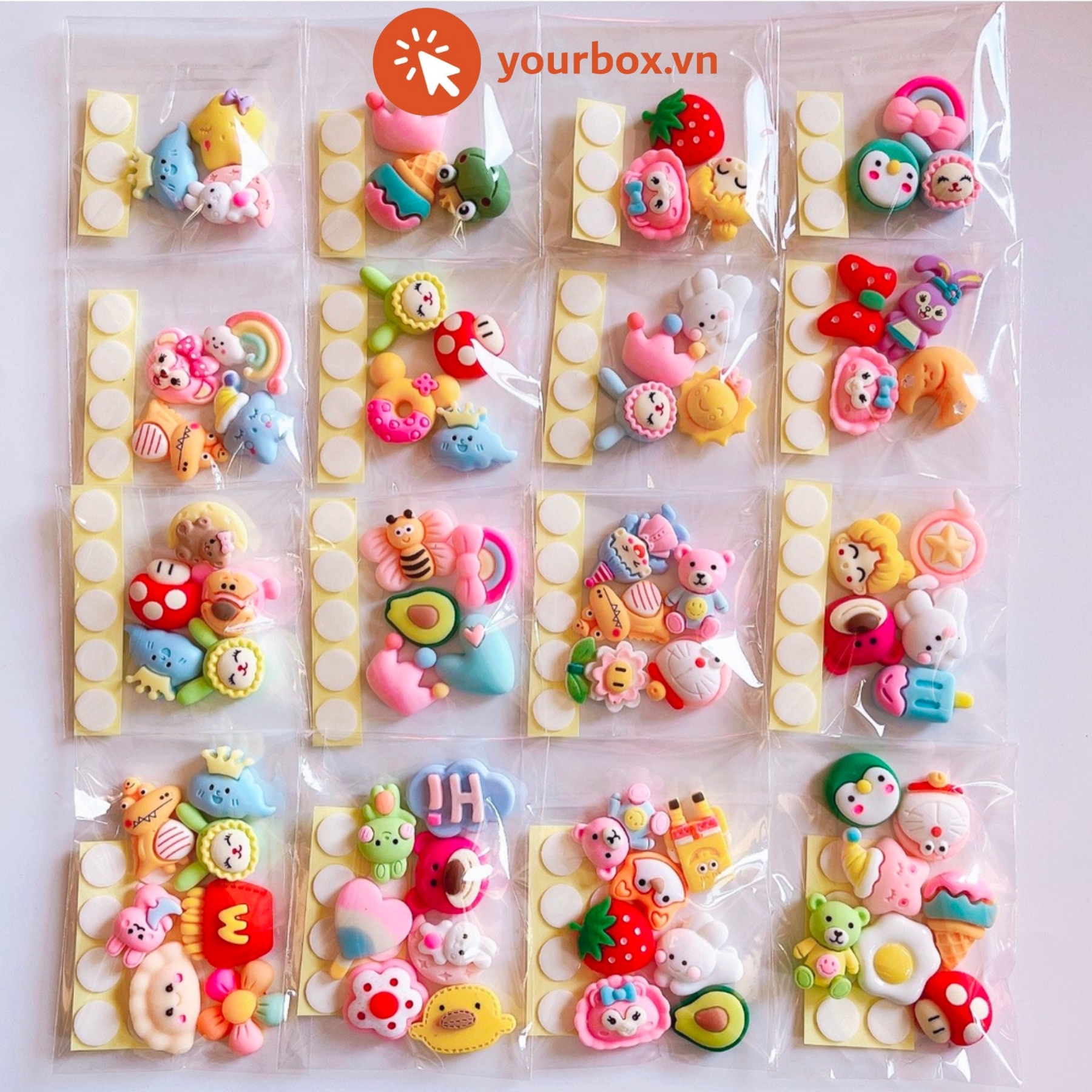 Sticker 3D hoạt hình dán bình nước hình dán sticker silicon trang trí ...