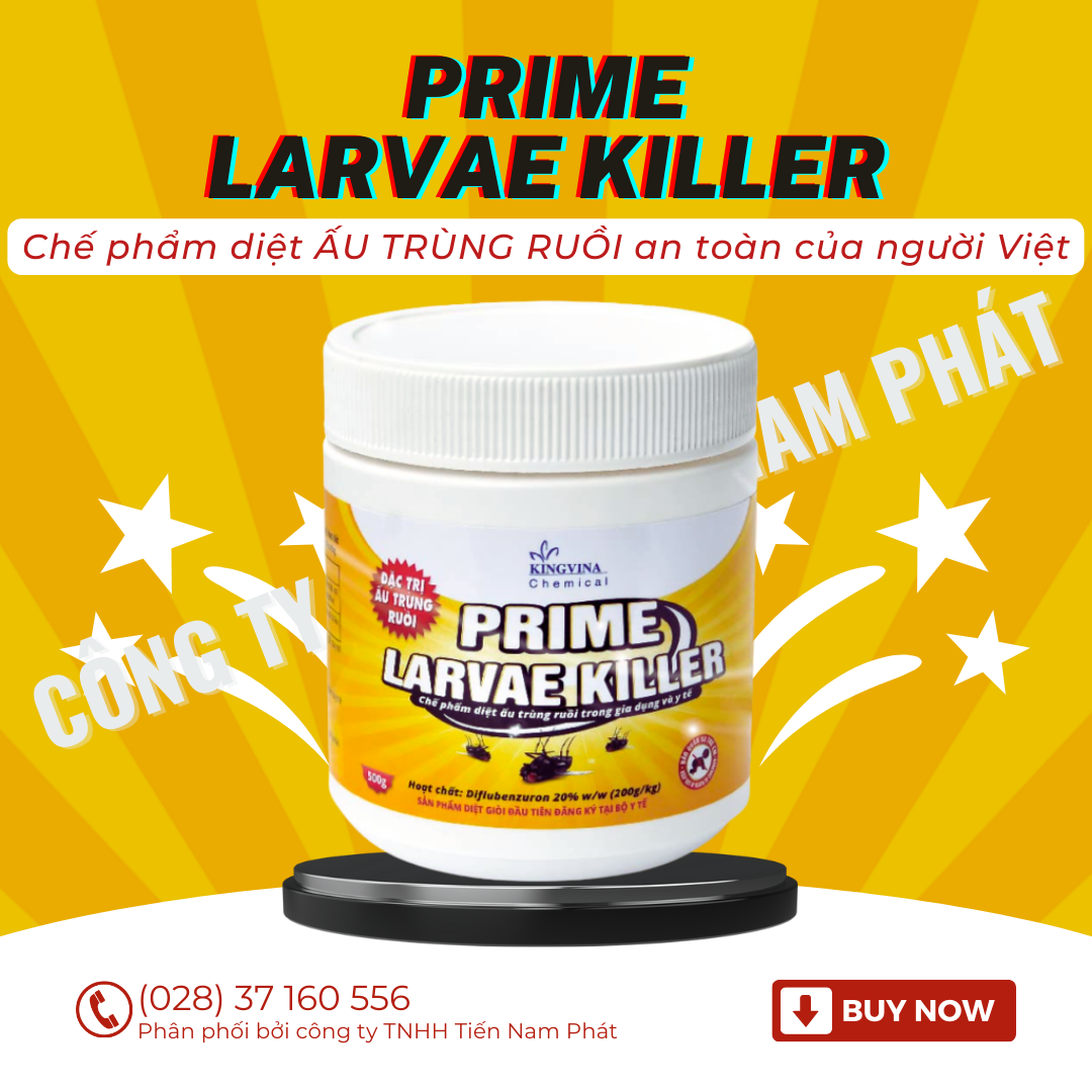 PRIME LARVAE KILLER - Sản phẩm diệt ấu trùng ruồi (Hiệu quả 100% ...