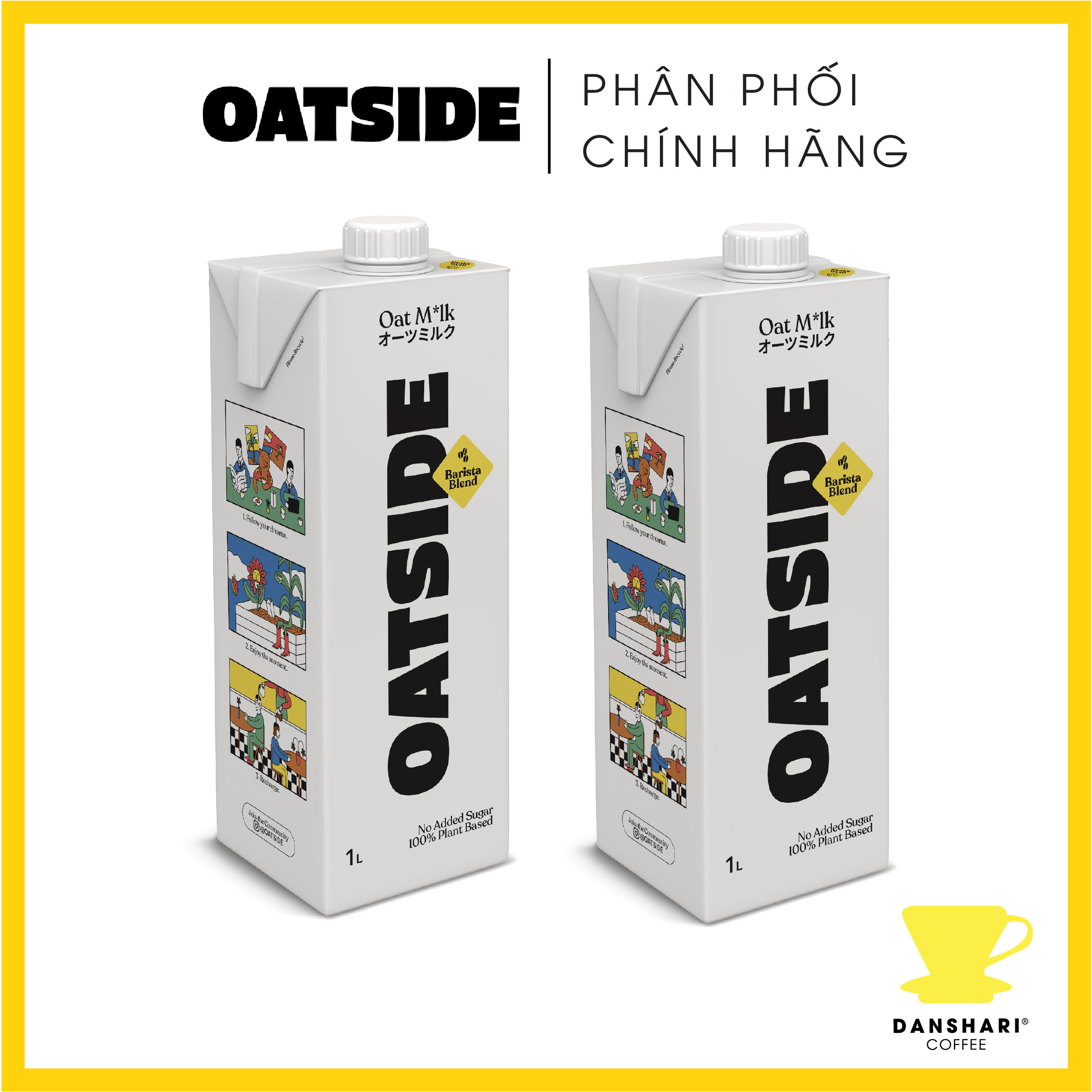 COMBO SALE Thùng 6 hộp sữa yến mạch Oatly Barista Edition OATSIDE ...