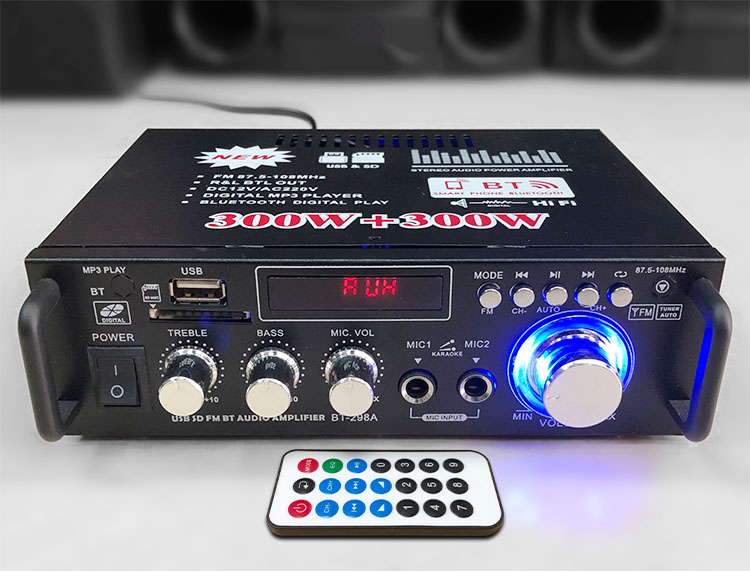 Amly mini công suất lớn - Âm ly nhật bãi - Amly Mini Bluetooth BT-298A ...