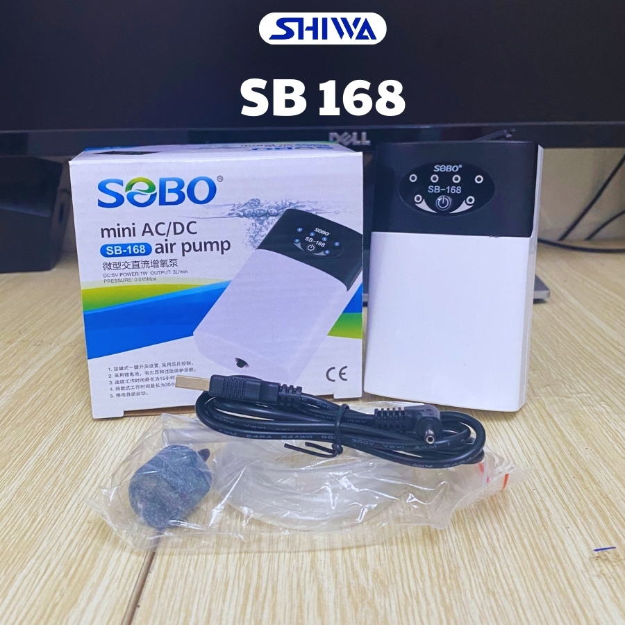 Máy Sủi Oxy Cho Cá / Máy Sủi Oxy Tích Điện CHÍNH HÃNG SOBO SB 368 / Máy ...