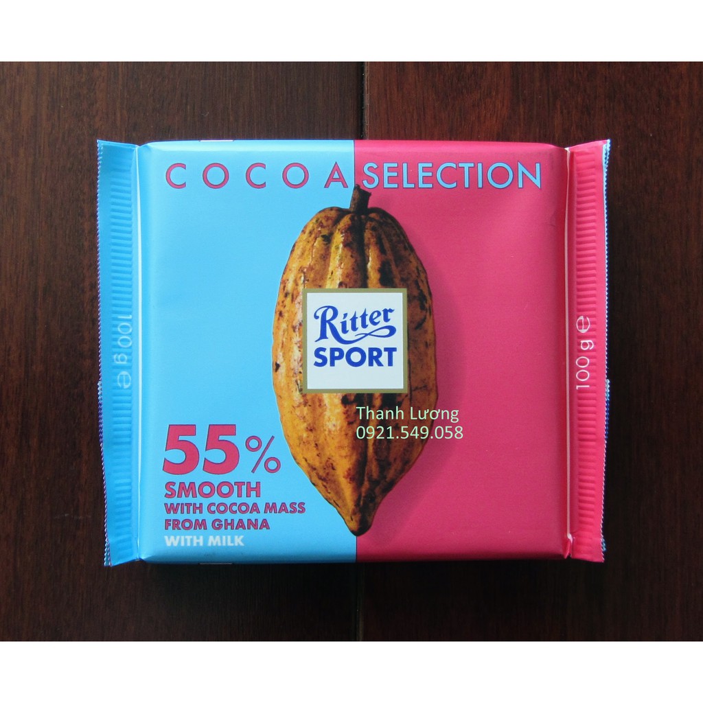 Kẹo Socola Sữa 55% Cacao Ritter Sport 100G | Lazada.vn