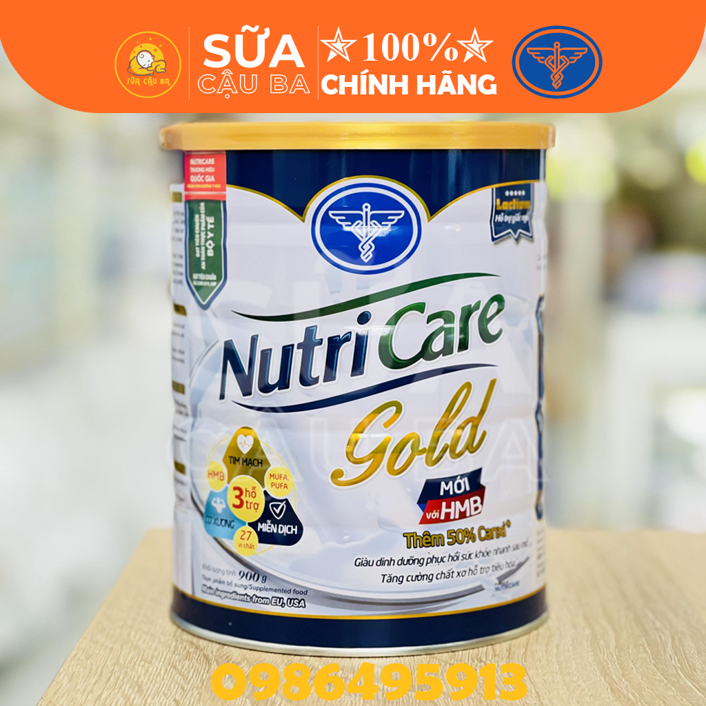 Sữa NutriCare Gold Dinh dưỡng Hoàn hảo cho người lớn tuổi 900g | Lazada.vn