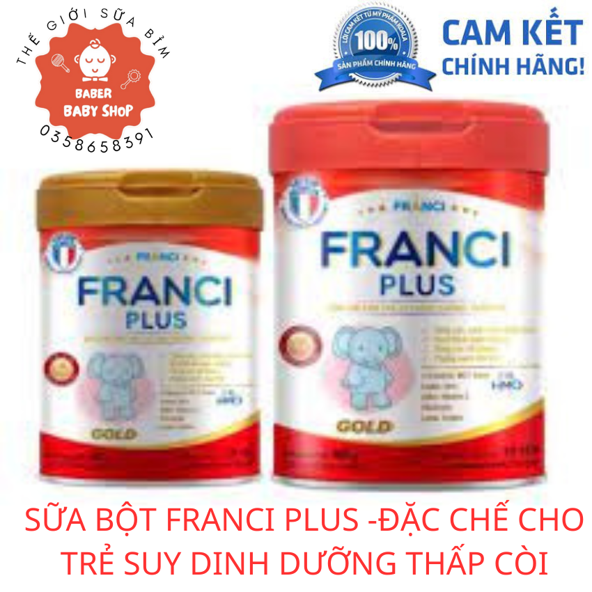 Sữa Bột Franci Plus Gold Đặc Chế Cho Trẻ Suy Dinh Dưỡng Thấp Còi(Dành ...