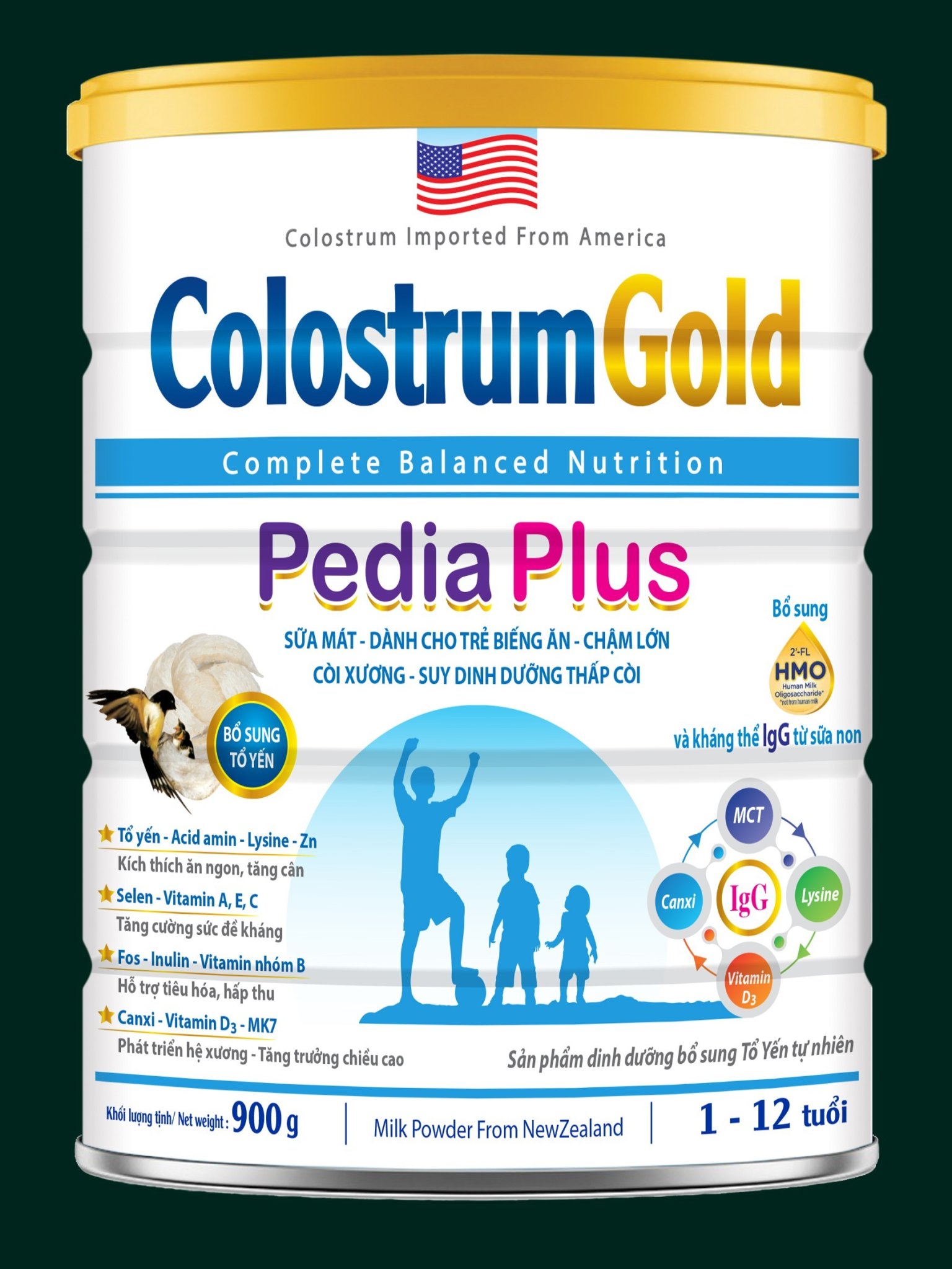 Combo 5 lon sữa OraCare Pedia Gold lon 900g - Dinh dưỡng cho trẻ biếng ...