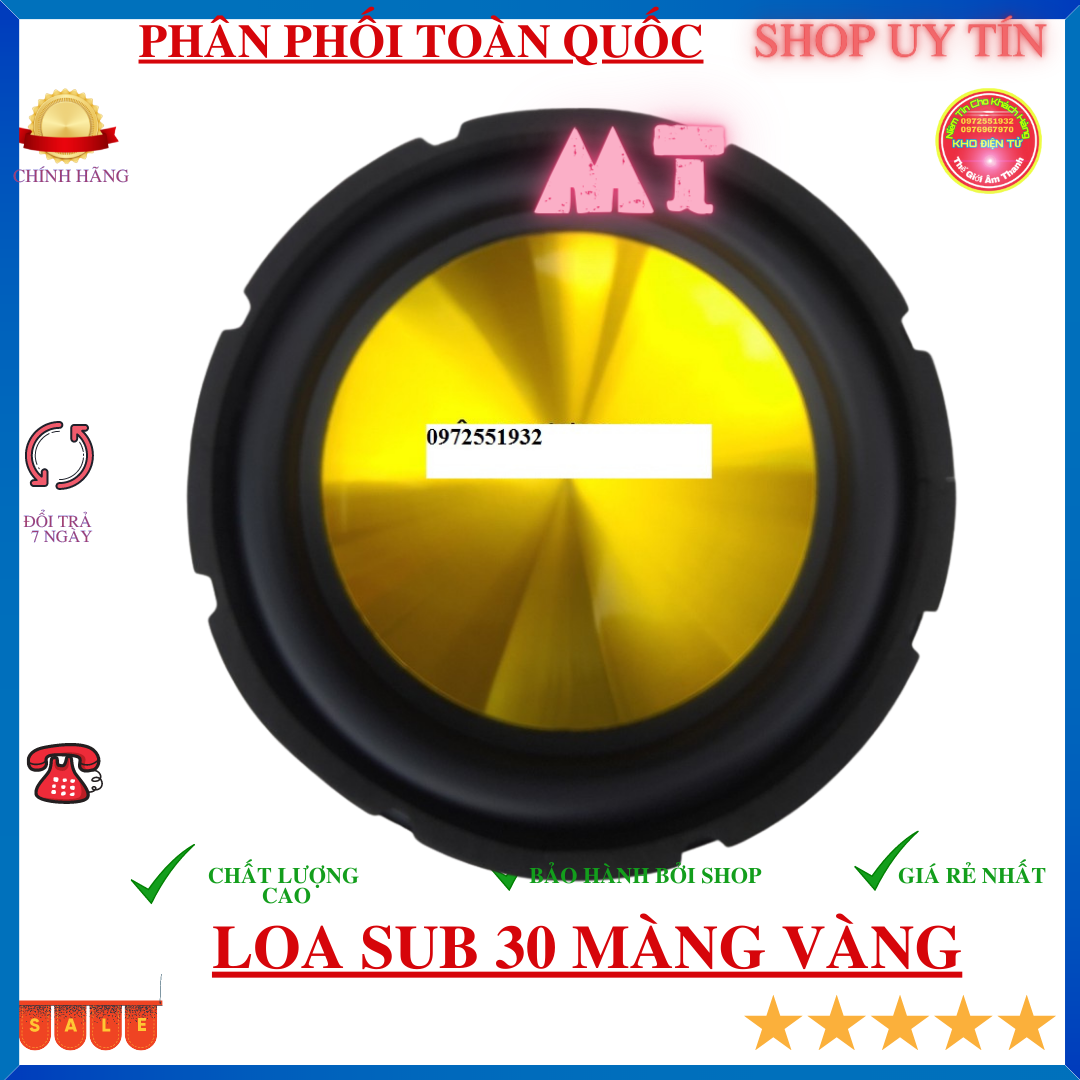 Củ loa sub 30 siêu đẹp âm thanh sub mạnh coil 50 bass căng - giá 1 ...