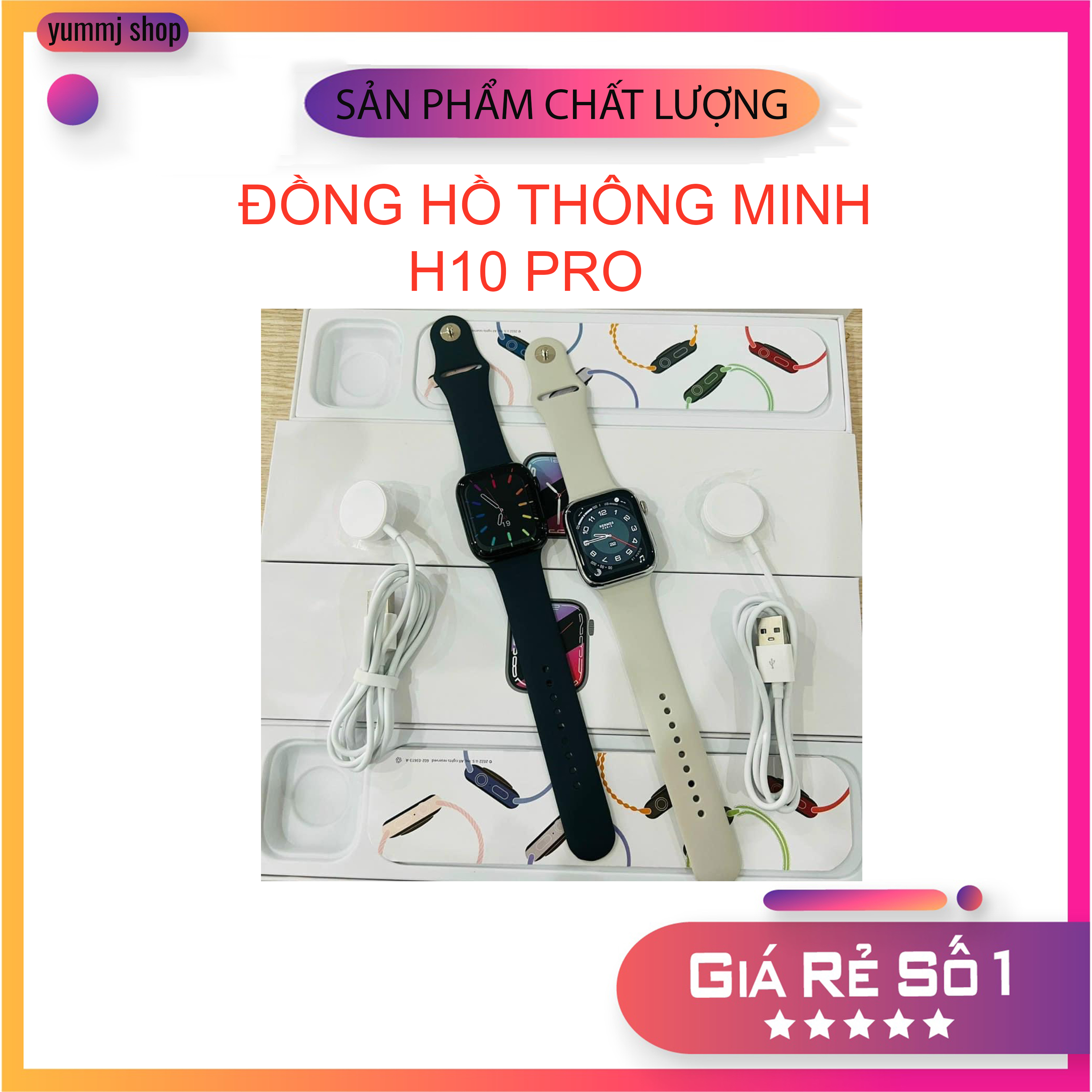 FULL BOX Đồng Hồ Thông Minh H10 Pro Series 8 Màn Hình Siêu Tràn Viền ...