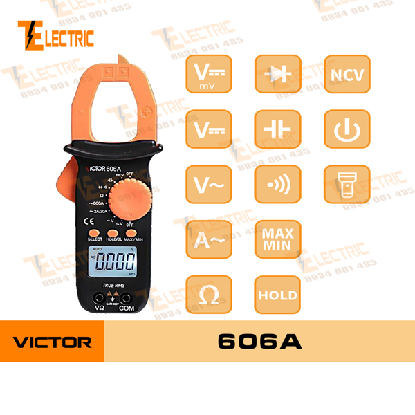 [HCM] Victor VC - 606B Ampe Kìm Đo Điện Đo Tụ Đo Tần Số Đo Nhiệt Độ Đo Dòng ĐIện AC 600A Victor ...