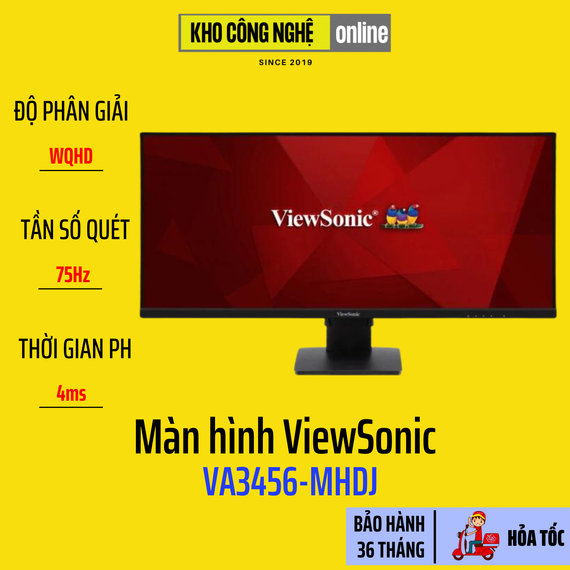 M n H nh ViewSonic VA3456 MHDJ Ultrawide 219 34 Inch WQHD IPS HDR10