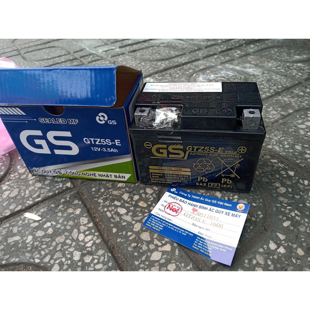 Bình ắc quy GS GTZ5S-E 12V-3.5Ah | Lazada.vn