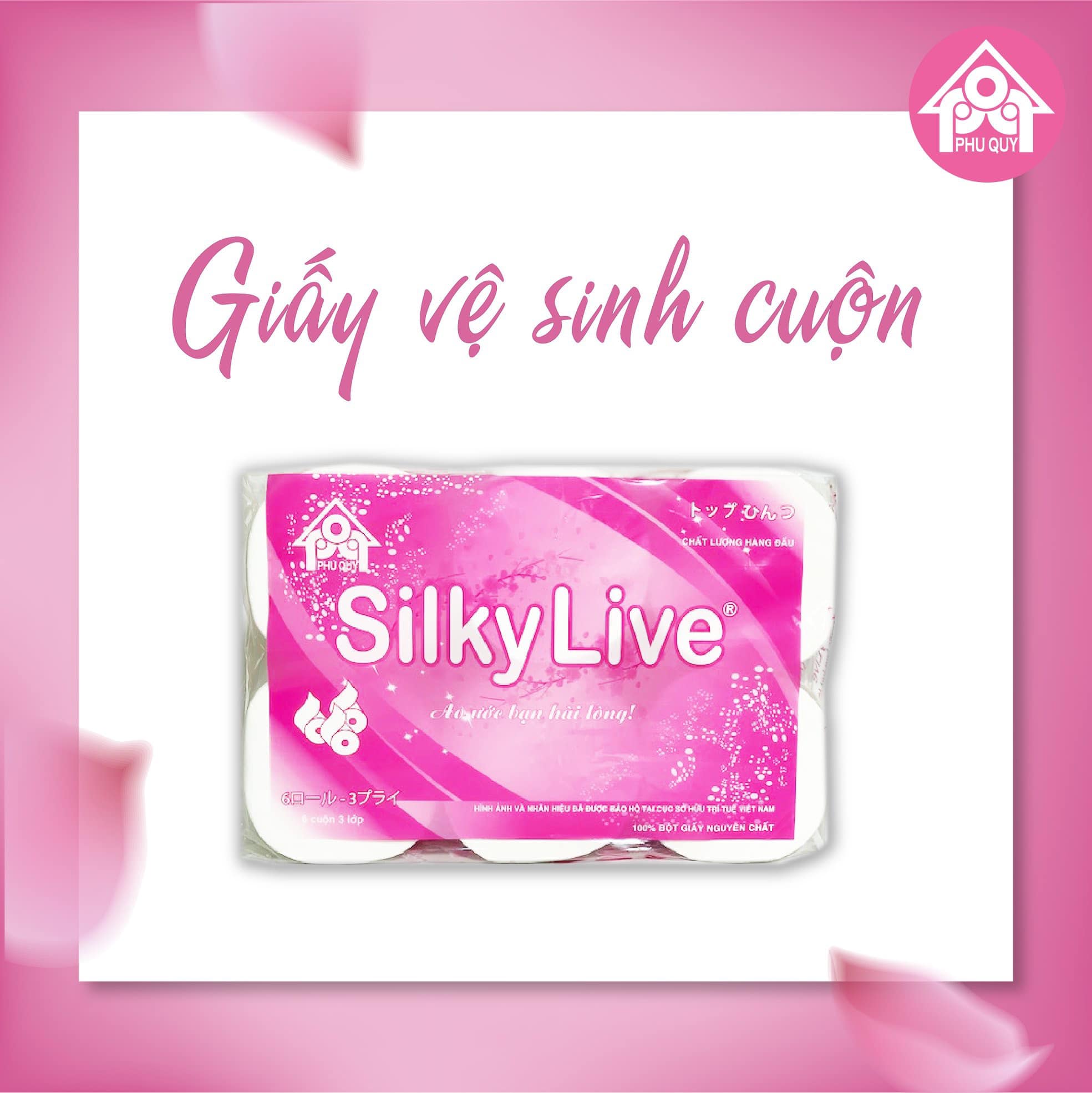 Giấy vệ sinh Silky Live 6 cuộn | Lazada.vn