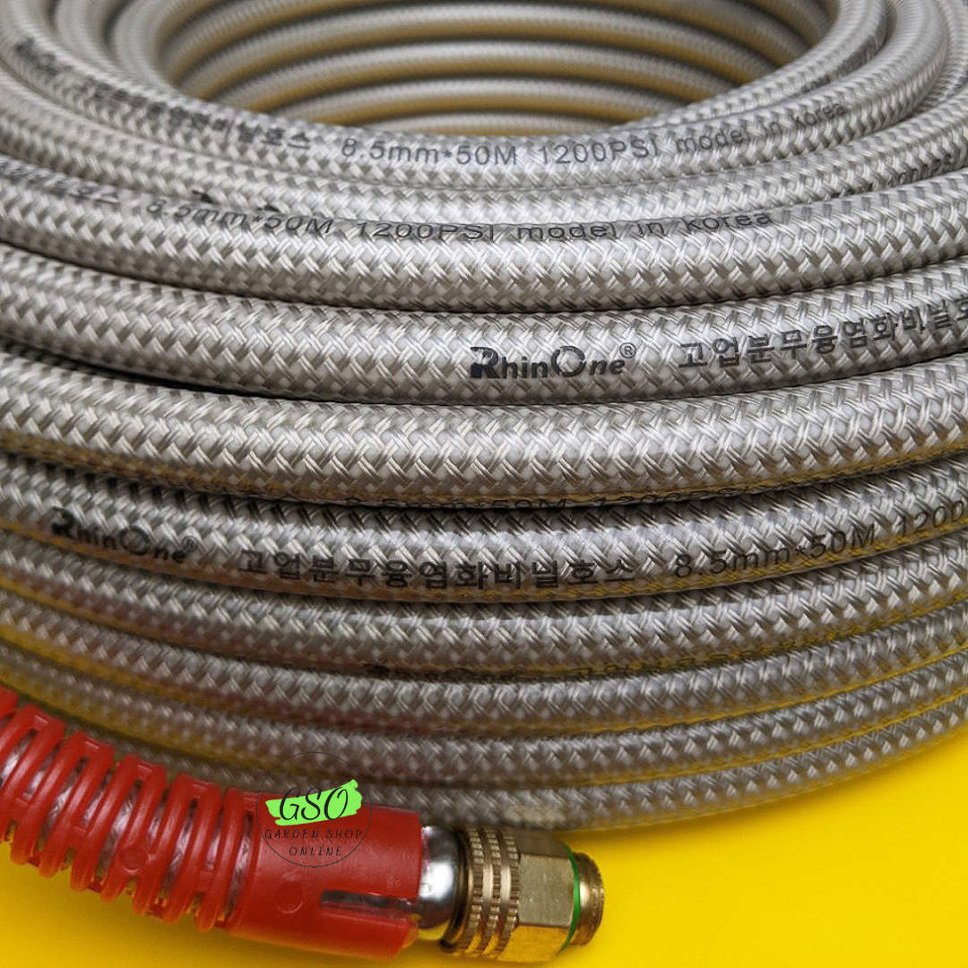 Dây Rửa Xe Áp Lực Cao RHINONE 8.5mm dài 50M 20M 15M 10M dây phun thuốc dây phụt rửa áp lực ...