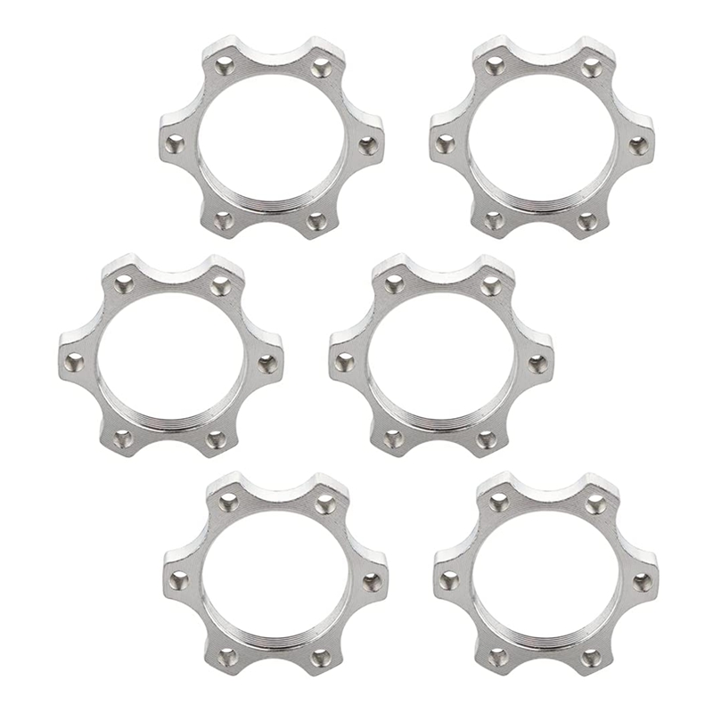 6 Pcs Bicycle Bike Freewheel Threaded Hubs Disk Disc Aluminium Alloy ...