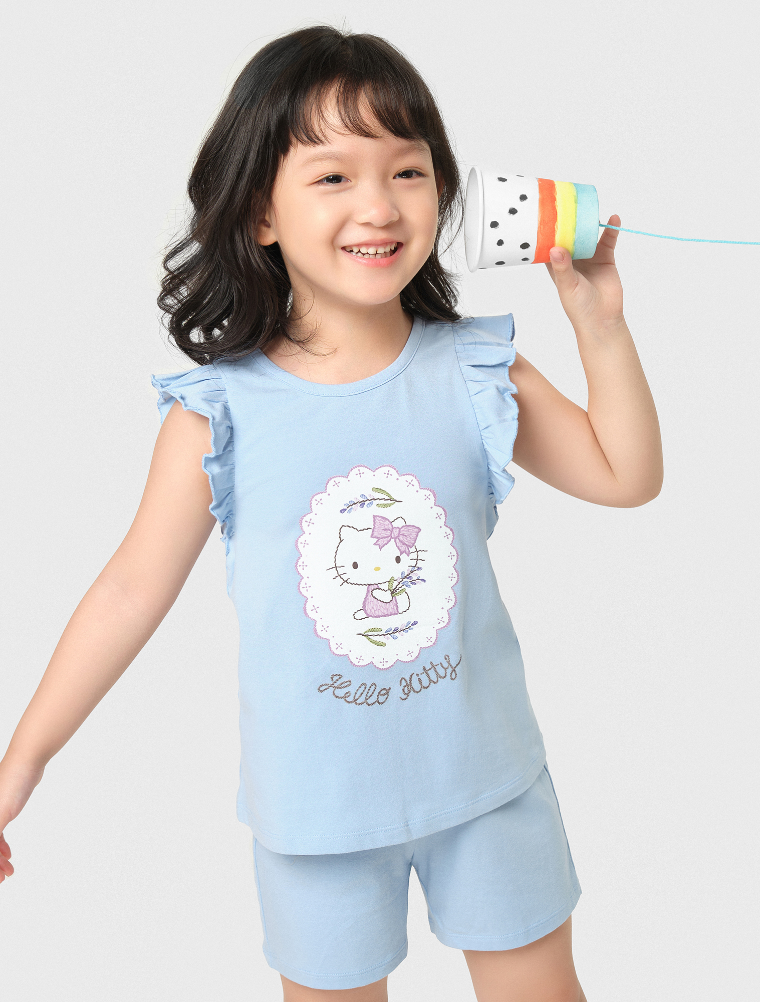 CHỈ 15-17.8 0H -12H-20H MUA 3 GIẢM 100K Bộ quần áo mặc nhà bé gái in ...