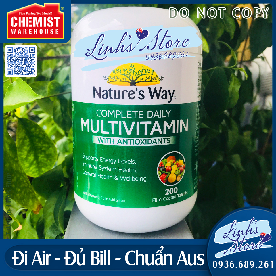 Vitamin tổng hợp Nature’s Way Complete Daily Multivitamin 200 Viên 💙 ...