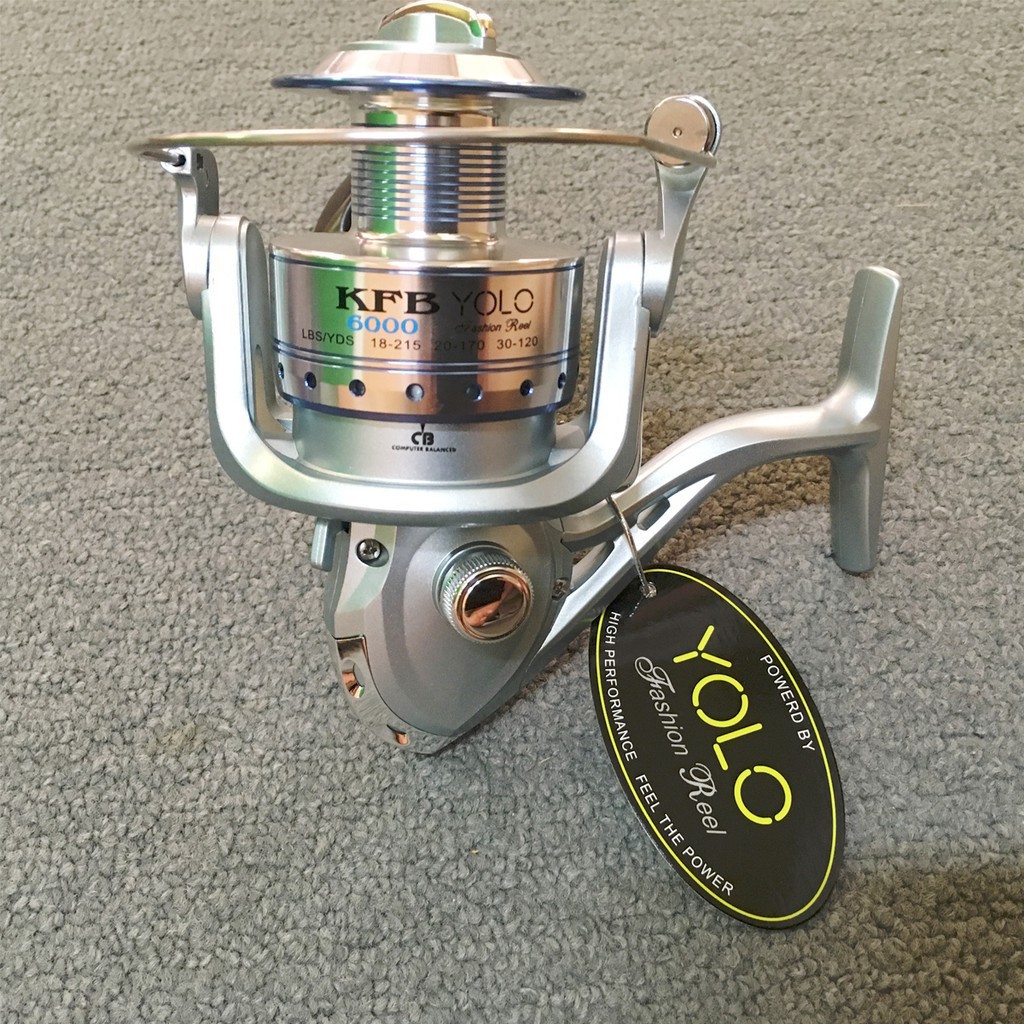 Máy câu cá Yolo TFB/KFB 3 BB cao cấp . Kích thước: 5000 cước shimano - MixASale