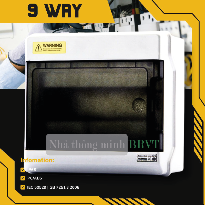 Tủ điện 4 WAY, 6 WAY, 9 WAY, 12 WAY, 18 WAY, 24 WAY, 36 WAY chống nước ...