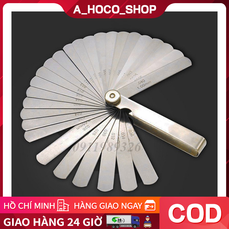 Bộ Thước đo Khe Hở Thước Lá Inox đo Khe Hở 32 Lá 0 02 1mm Thước Căn