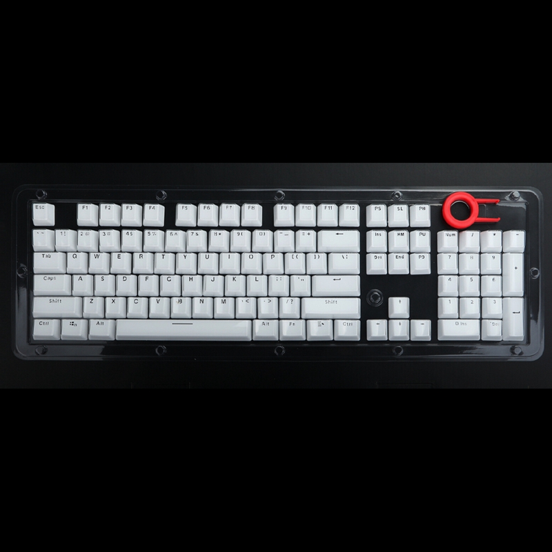 Keyboard Cap 104-Key Mechanical Keyboard Crystal Keycap Set Light ...
