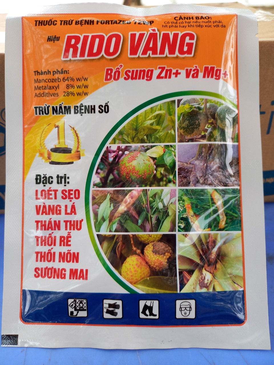 Thuốc trừ nấm bệnh sương mai, vàng lá, thán thư, thối rễ Ridomin (Rido vàng) 35g | Lazada.vn