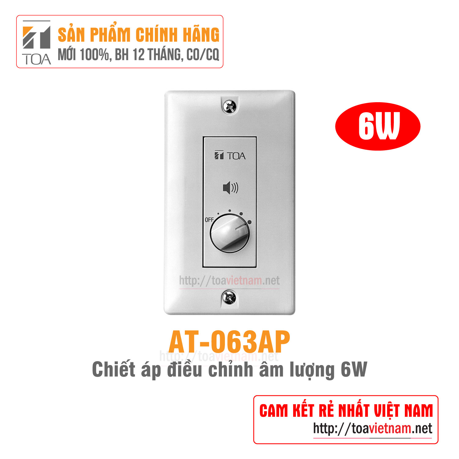 Chiết áp cho loa 6W TOA AT-063AP | Lazada.vn