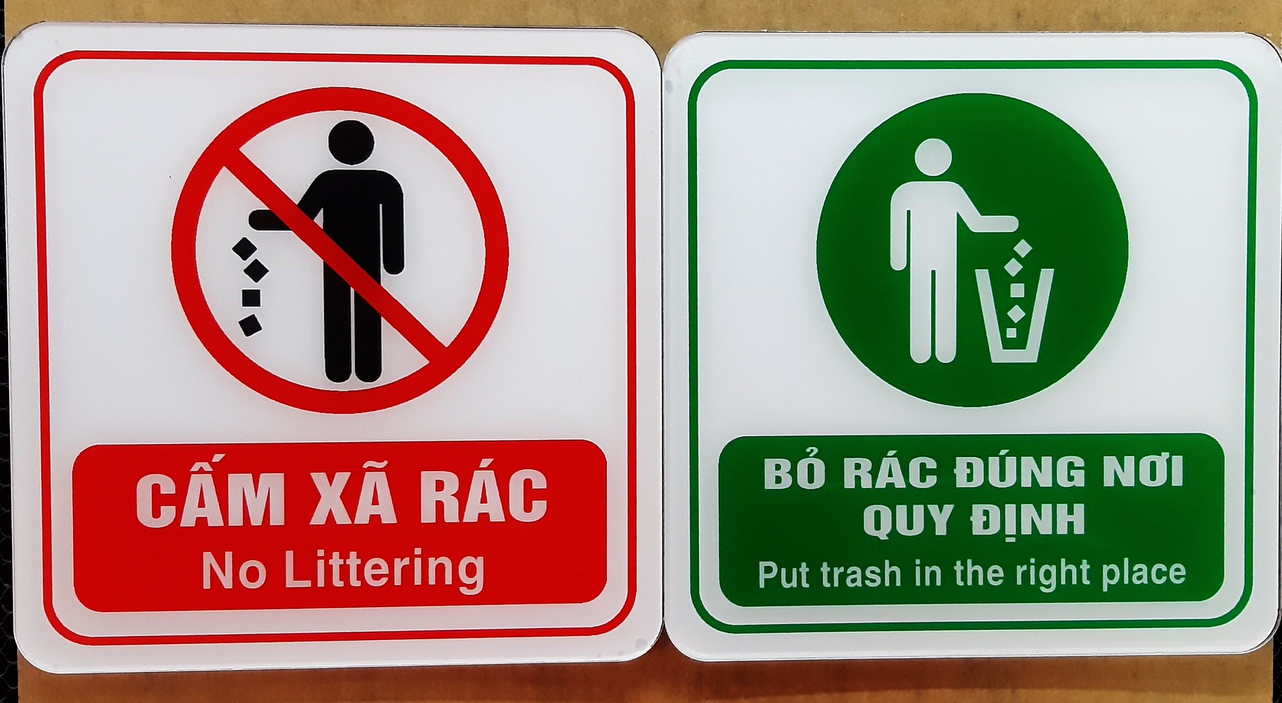 Bảng báo chỉ dẫn cấm đỗ rác, Bảng chỉ dẫn đỗ rác,Bảng không phận sự cấm ...