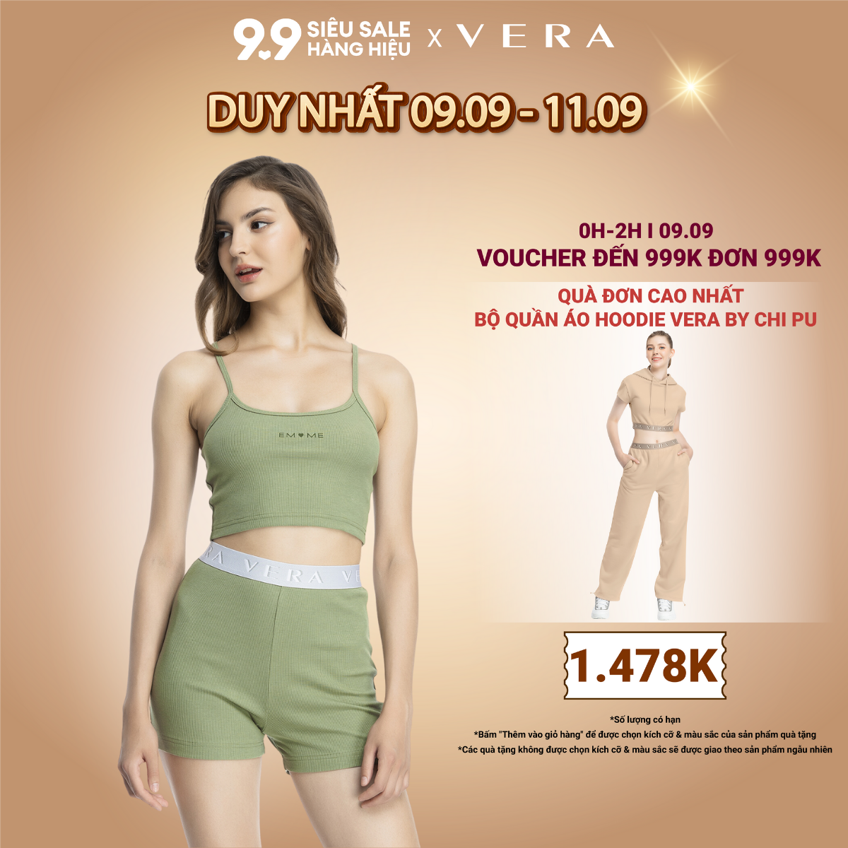 CHỈ 09-11.09 MUA 1 GIẢM 10 - MUA 2 GIẢM 20Quần biker short Vera by Chi Pu - C0018 - MixASale