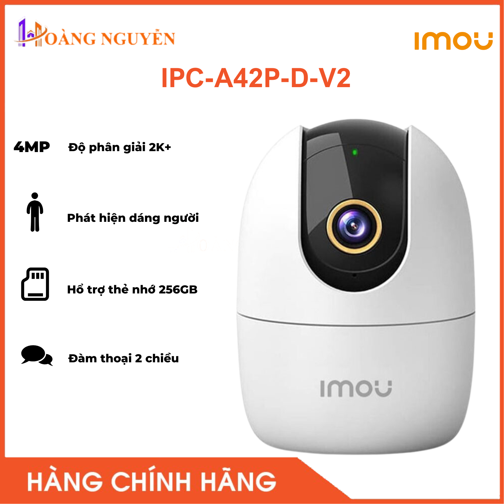 Camera Wifi IMOU Ranger SE (2MP) I Phát hiện con người I Đàm thoại hai ...