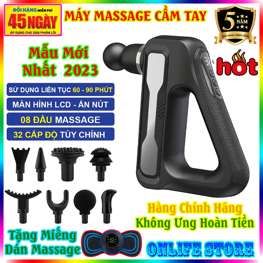 VOUCHER 15 - Súng Mát Xa Máy Massage Cầm Tay Fascial Gun Máy mát xa ...