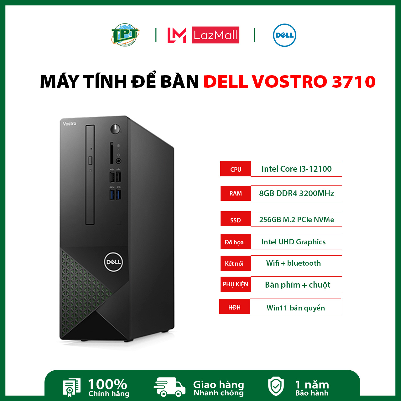 DELL VOSTRO 3550 CORE I5 2430M RAM 4G SSD 256G 15.6INCH - MixASale