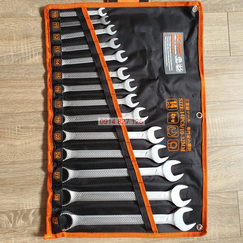 Bộ cờ lê YETL USA 14 chi tiết 8-24mm (khoá vòng miệng) - MixASale