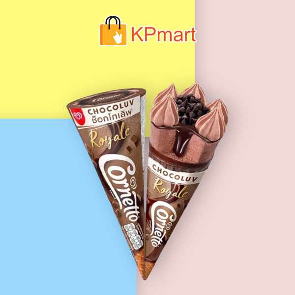 Kem ốc quế socola hạnh nhân Wall's Cornetto Royale Chocoluv 135ML ...