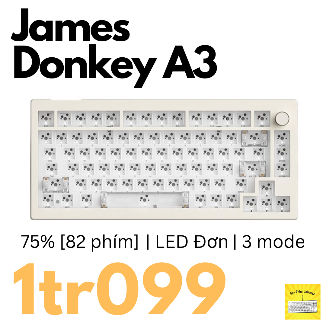 KIT James Donkey A3 Gasket Pro | Full Foam 3 Modes Mạch Xuôi led đơn ...