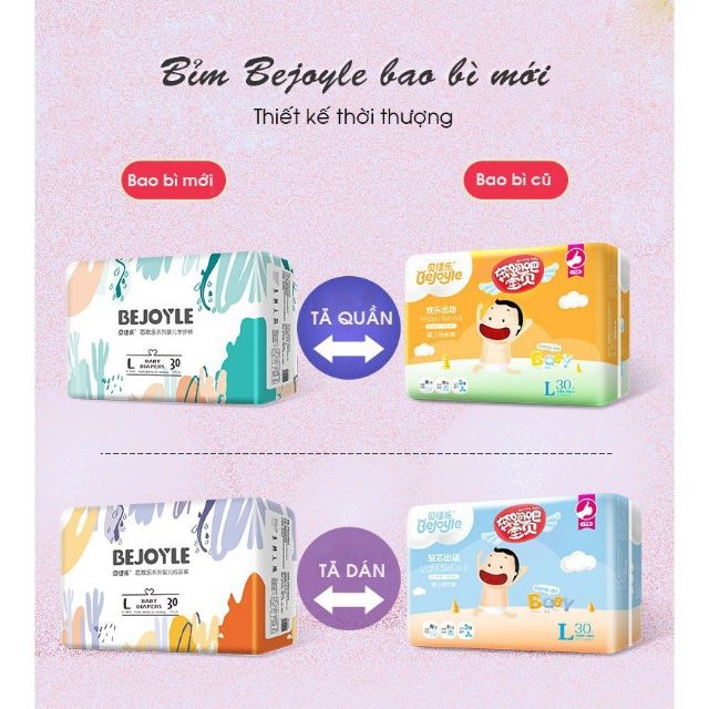 Bỉm Bejoyie dánquần nội địa trung đủ size S120M96L90XL78XXL66 - MixASale