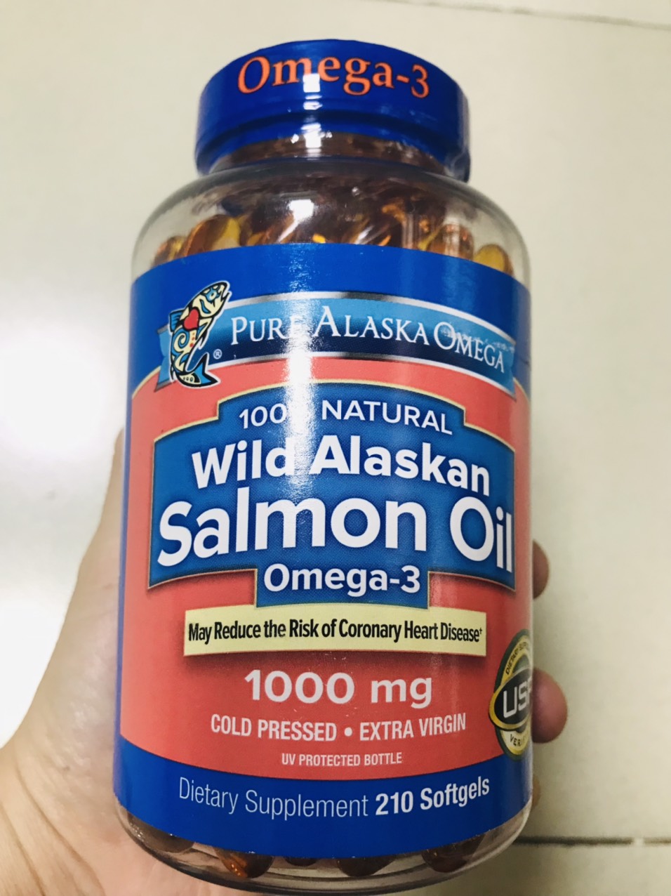 Wild Alaskan Salmon Oil Omega-3 210 viên - MixASale