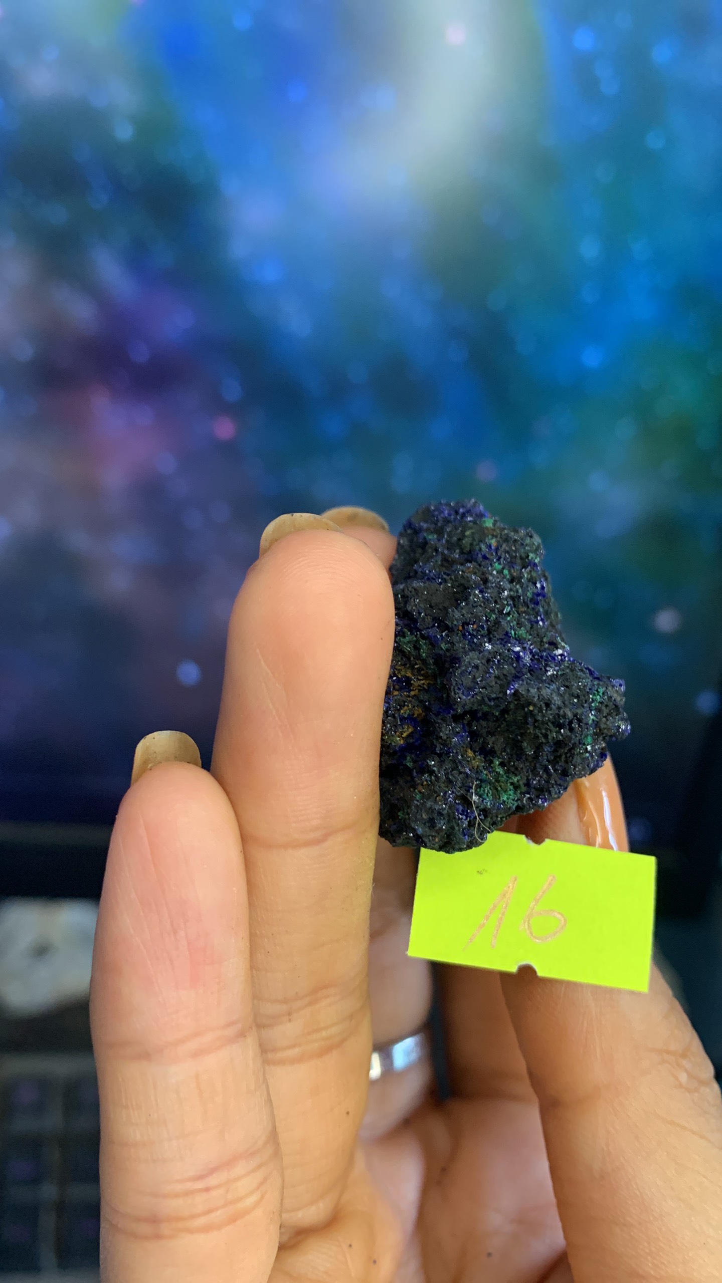Viên đá khoáng vật Azurite Machalite MAgic tự nhiên năng lượng Vũ trụ ...