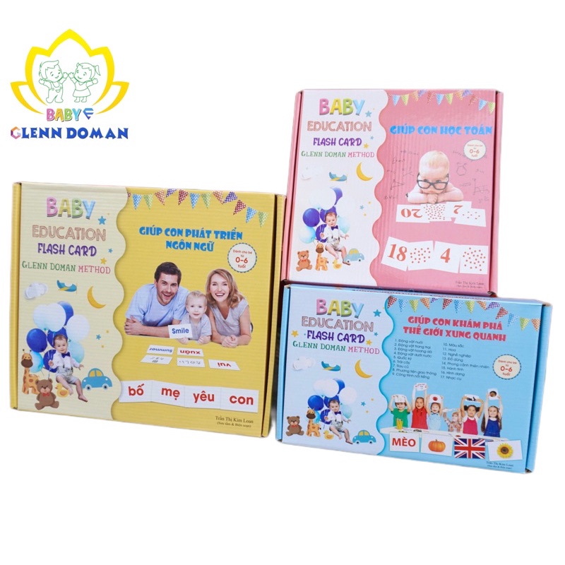 Combo 3 Bộ 381 Thẻ gồm Thẻ Chấm Thẻ Chữ Thẻ Thế Giới Xung Quanh Chuẩn ...